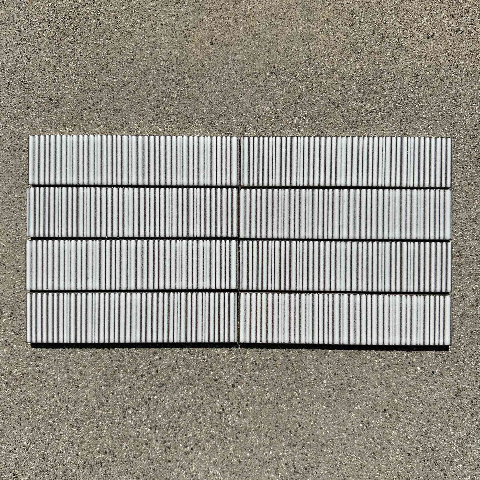 Ann Sacks | Savoy 2x8 Ribbed Field Tile in Linen – unbuilt