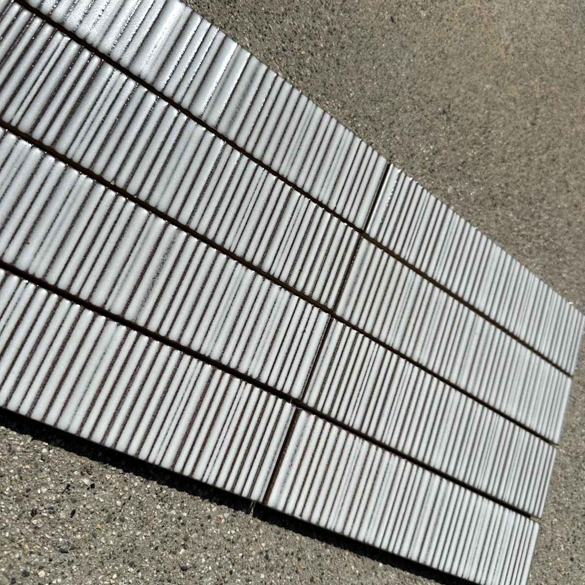 Ann Sacks | Savoy 2x8 Ribbed Field Tile in Linen – unbuilt