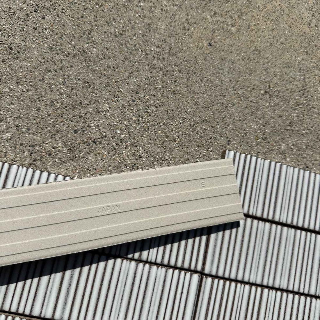 Ann Sacks | Savoy 2x8 Ribbed Field Tile in Linen – unbuilt