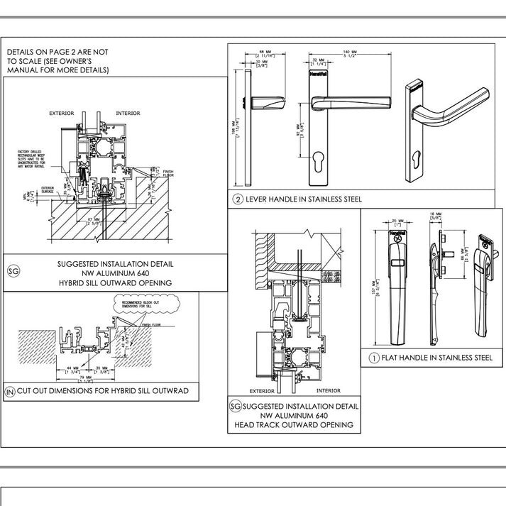 NanaWall | NW Aluminum 640 8 Panel Folding Door System – unbuilt