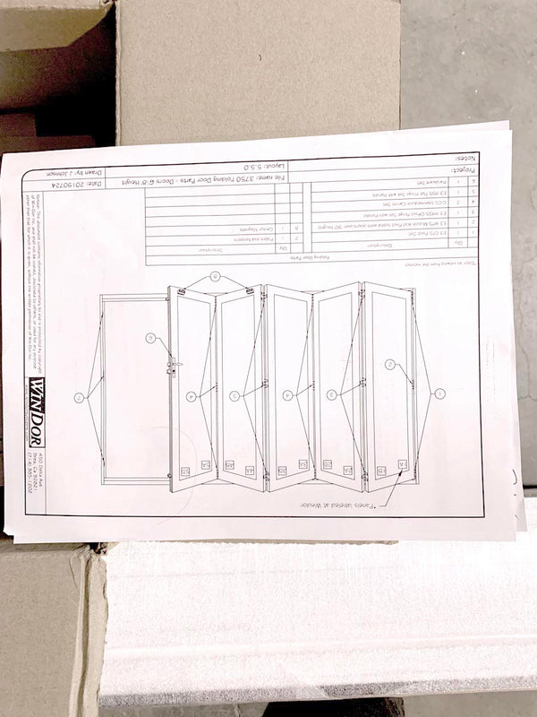 WinDor Systems | 3750 Folding Door System, Black Exterior and Interior ...
