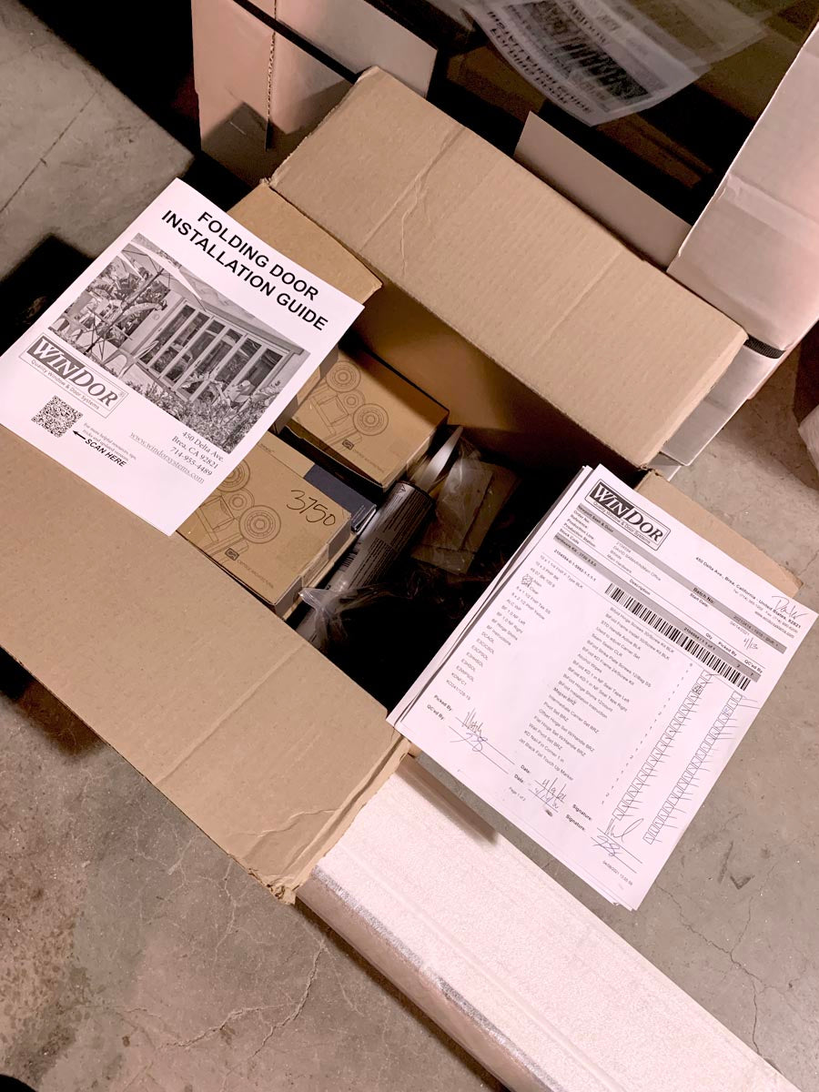 WinDor Systems | 3750 Folding Door System, Black Exterior and Interior ...